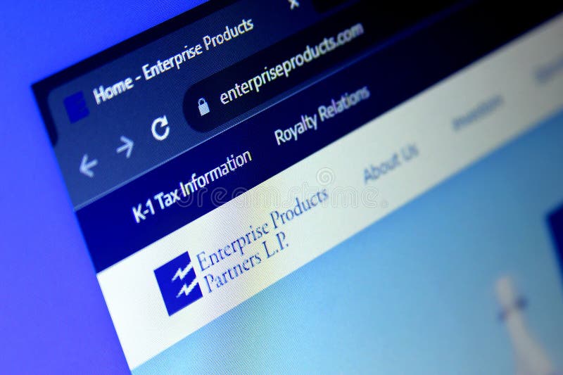 Enterprise Products Partners Pipeline Company Editorial Photography ...