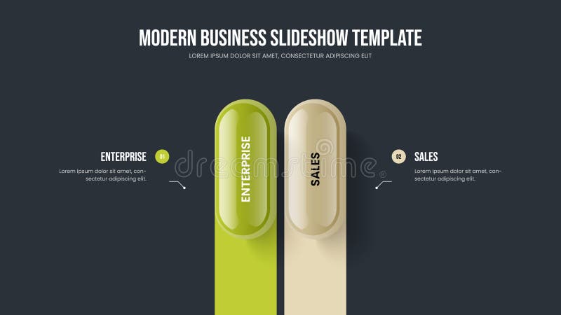 Corporate Proposal 2 Step Infographic Frame Template Stock Vector ...