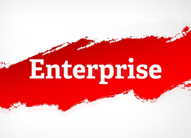 Enterprise Red Brush Abstract Background Illustration Stock ...