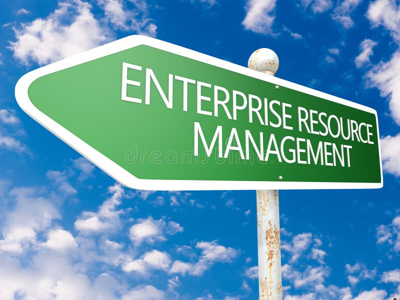 ERM Enterprise Resource Management Business People Stock Vector ...