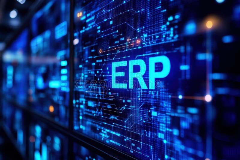 Enterprise Resource Planning ERP Management Business Technology Concept ...