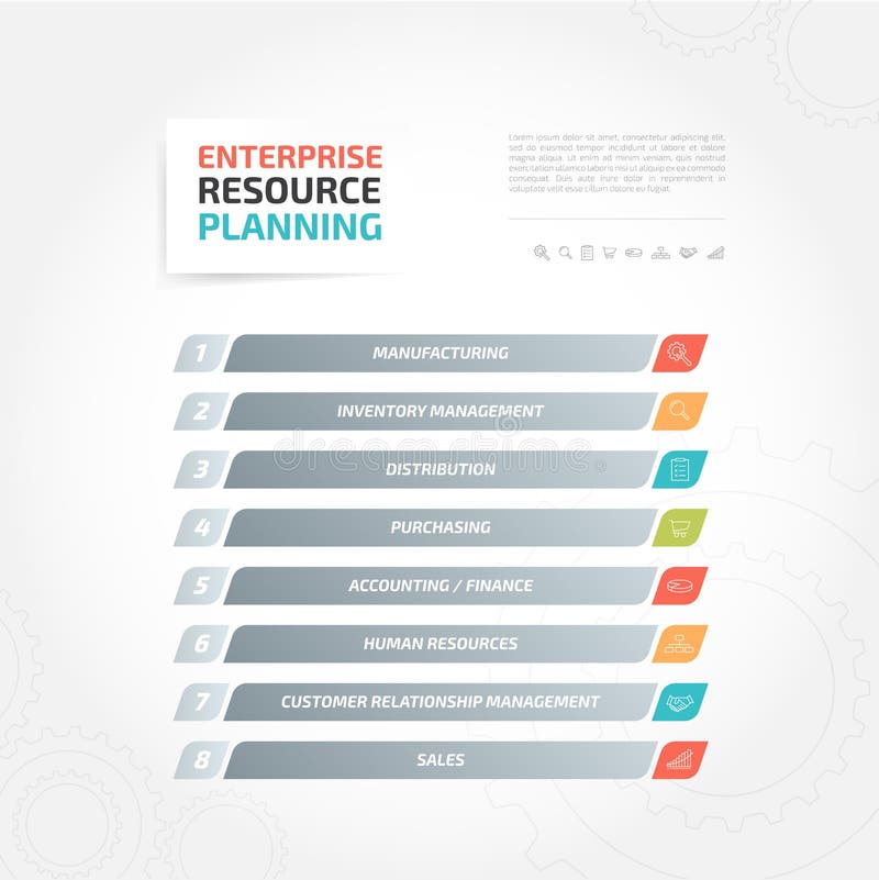 Enterprise Resource Planning ERP Process Stock Illustration ...