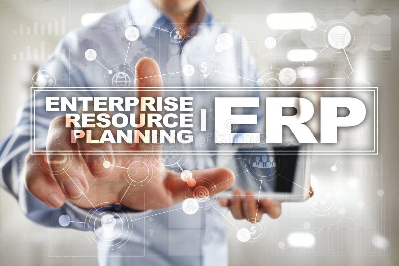 Enterprise Resources Planning Business and Technology Concept. Stock ...