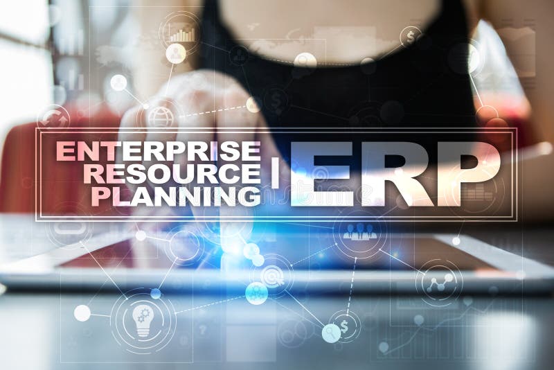 Enterprise Resources Planning Business and Technology Concept. Stock ...
