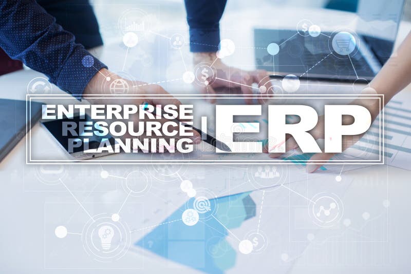 Enterprise Resources Planning Business and Technology Concept. Stock ...