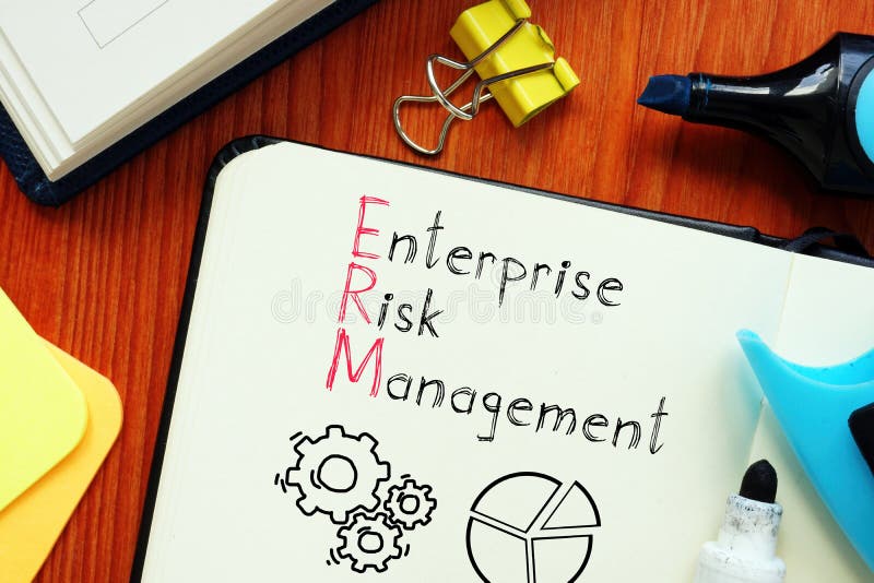 Enterprise Risk Management ERM is Shown Using the Text Stock Photo ...