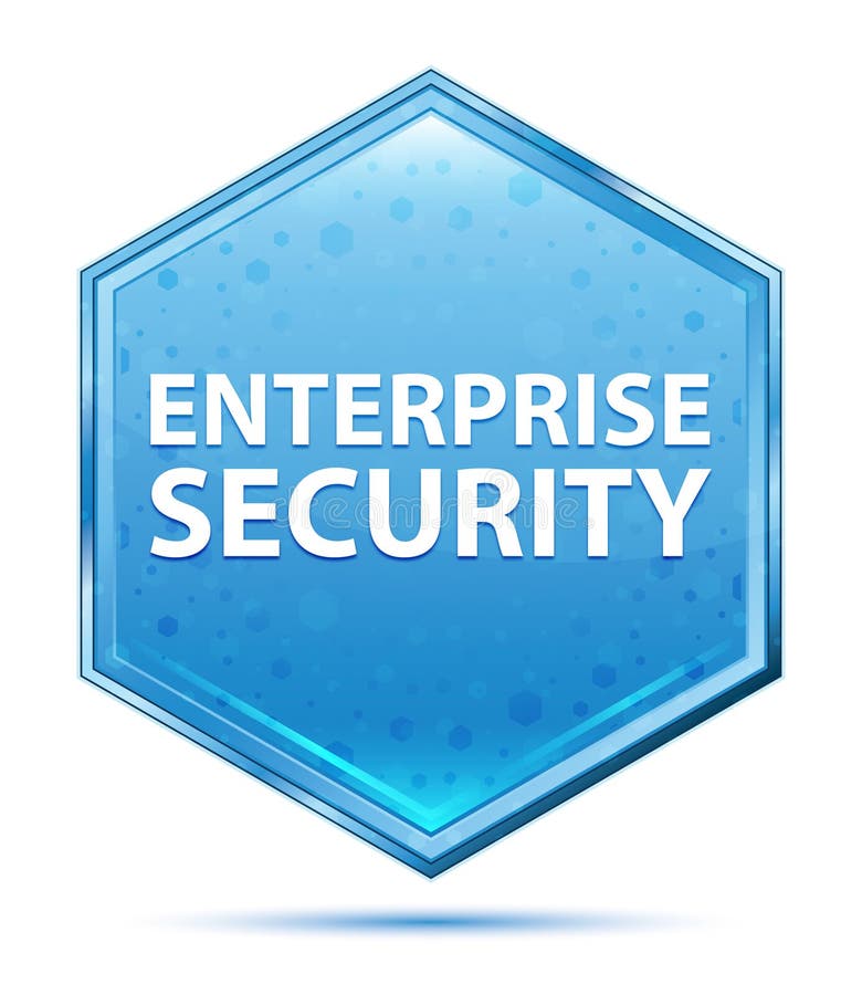 Enterprise Security Natural Orange Round Button Stock Illustration ...