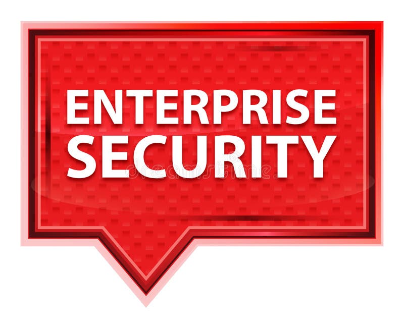 Enterprise Security Misty Rose Pink Banner Button Stock Illustration ...