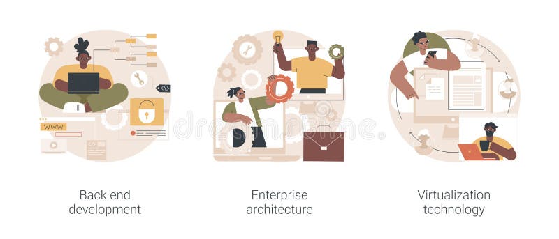 Enterprise Software Abstract Concept Vector Illustrations. Stock Vector ...