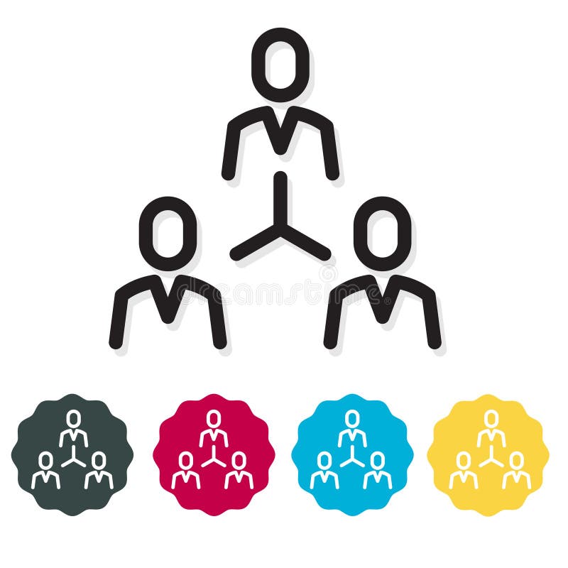 Enterprise Team Network Icon Stock Illustration - Illustration of ...