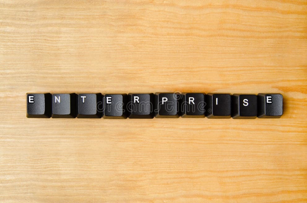 Enterprise word stock image. Image of typo, wood, inspiration - 96417817
