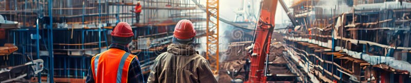 Enterprise Zone Construction Site Engineers and Planners Overseeing ...