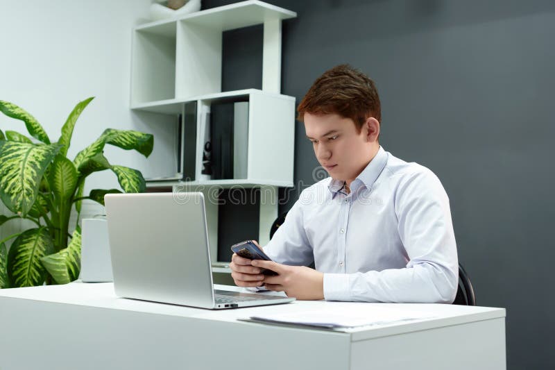 An Enterprising Man Successfully Conducts Business Correspondence Over ...