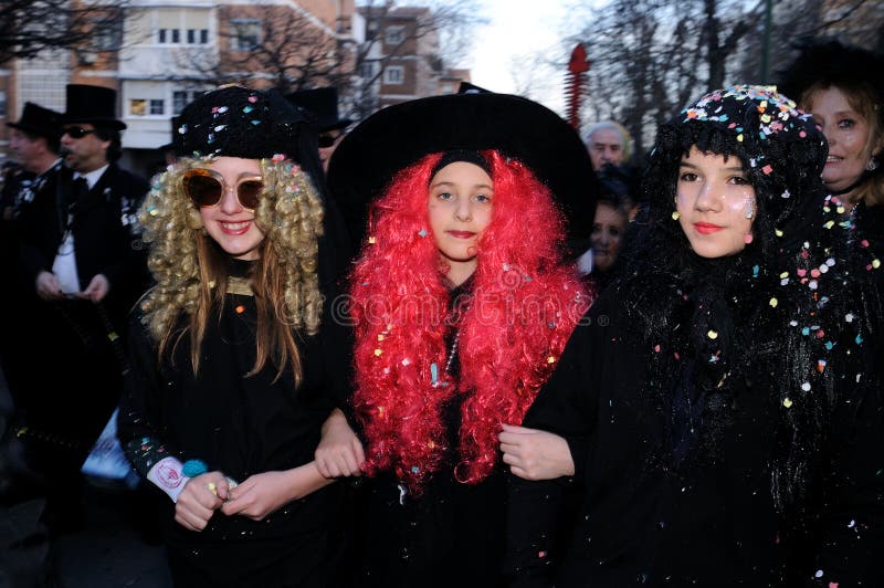 ENTERRO Do Carnaval Da SARDINHA. Madrid .SPAIN Foto Editorial - Imagem ...