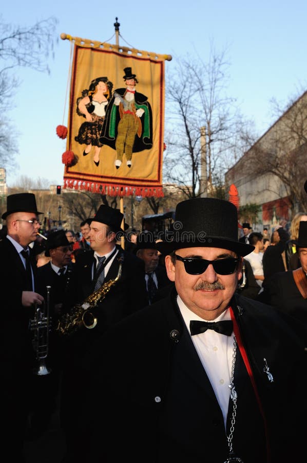 ENTERRO Do Carnaval Da SARDINHA. Madrid .SPAIN Foto de Stock Editorial ...