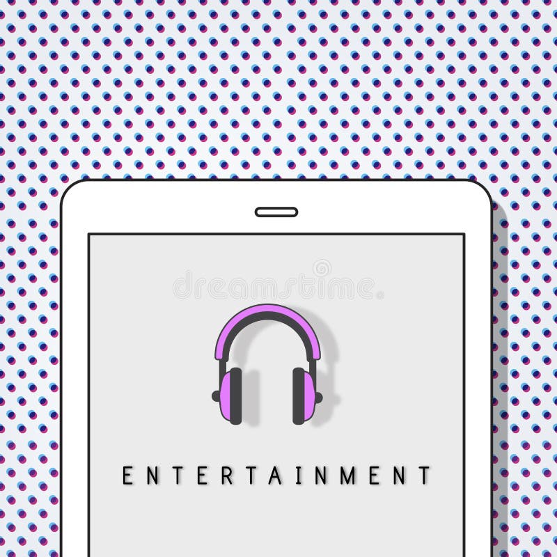 Entertainment Audio Multimedia Podcast Graphic Concept Stock ...