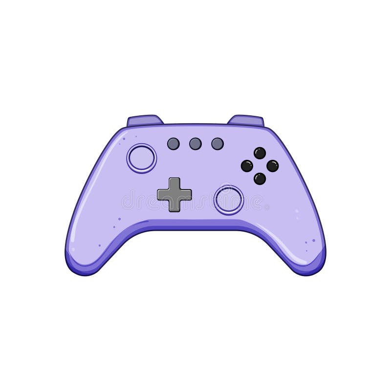 Entertainment Gamepad Cartoon Vector Illustration Stock Vector ...