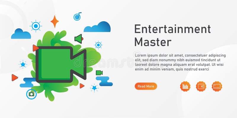 Entertainment Landing Page Template. Creative Website Template Designs ...