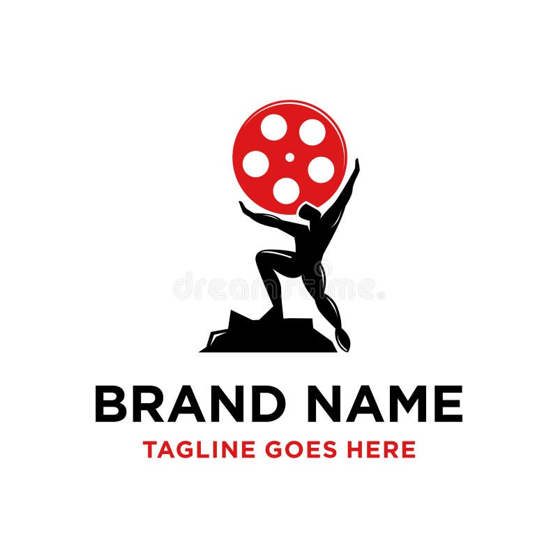 Entertainment logo design stock illustration. Illustration of roll ...