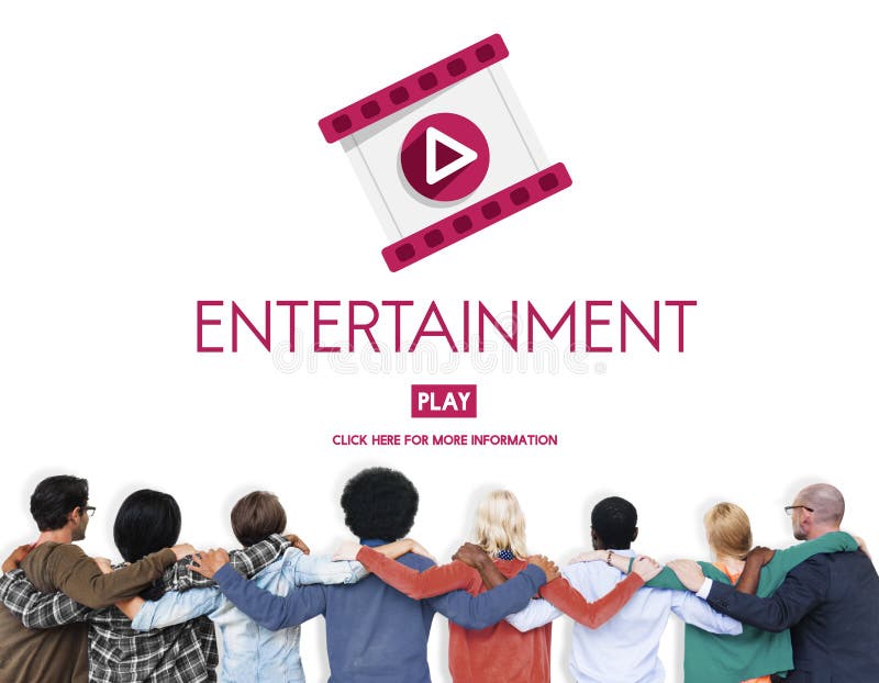 Entertainment Multimedia Technology Amusement Concept Stock Photo ...