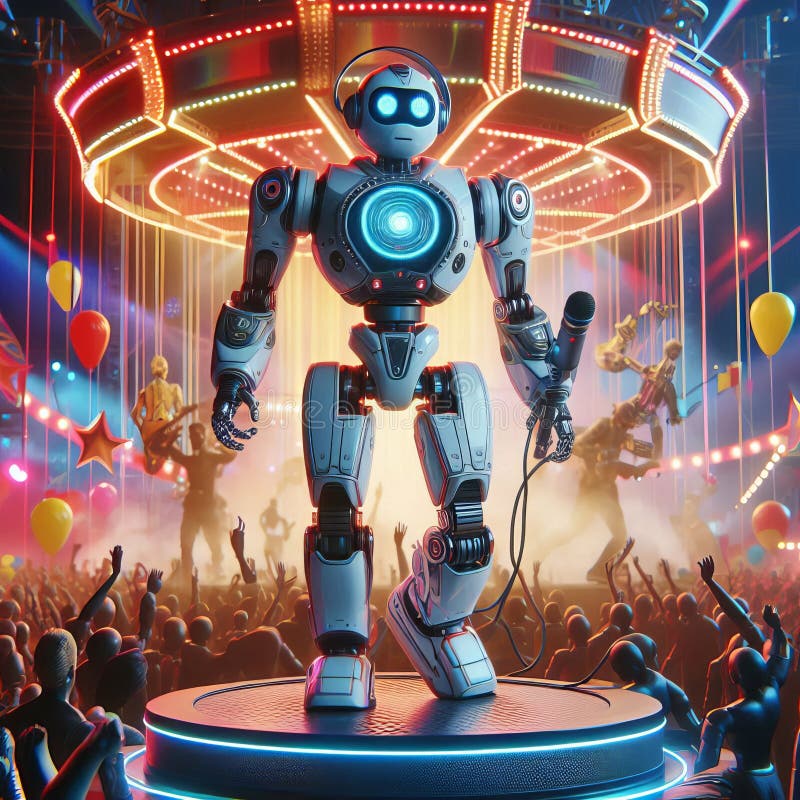 Entertainment Robot a Robot Designed for Entertainment and Iner Stock ...