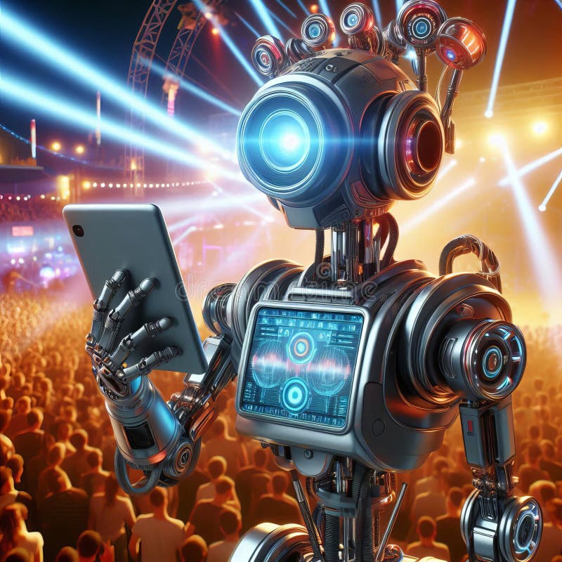 Entertainment Robot a Robot Designed for Entertainment and Iner Stock ...