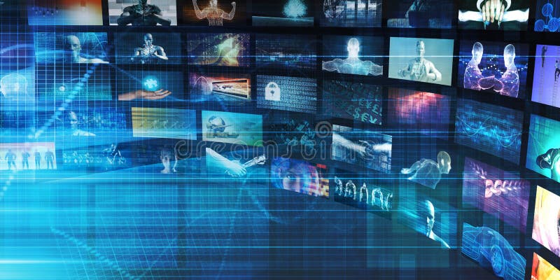 Entertainment Technology stock illustration. Illustration of business ...