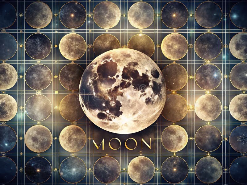 Enthralling Abstract Moon Background Design a Celestial Exploration of ...