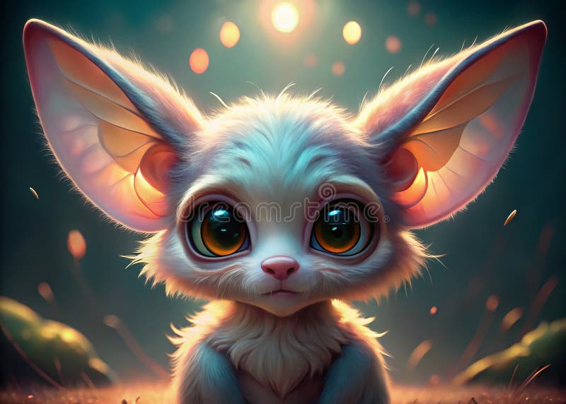 Enthralling Alien Creature with Huge Eyes and Erect Ears a Captivating ...