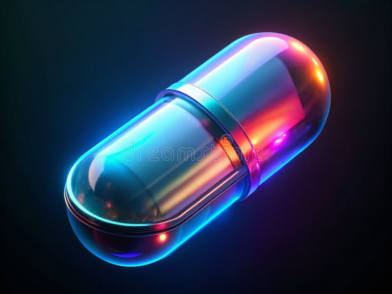 Enthralling 3D Rendered Futuristic Capsule with Intriguing Night Glow ...