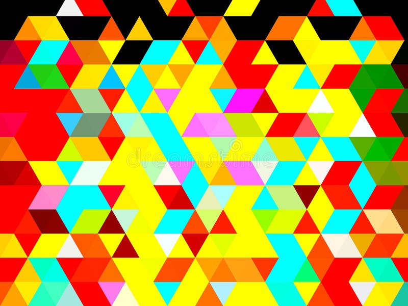 An Enthralling Digital Designing Pattern of Triangular Shapes Stock ...