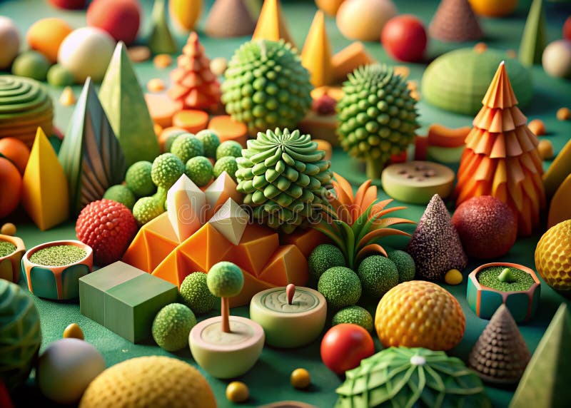 Enthralling Edible Art Abstract Forest Geometry Photography Showcases ...