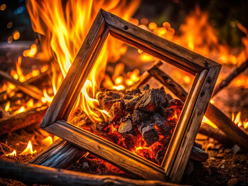 Enthralling LowLight Fire Photography Captivating Ember Glow Dark Flame ...