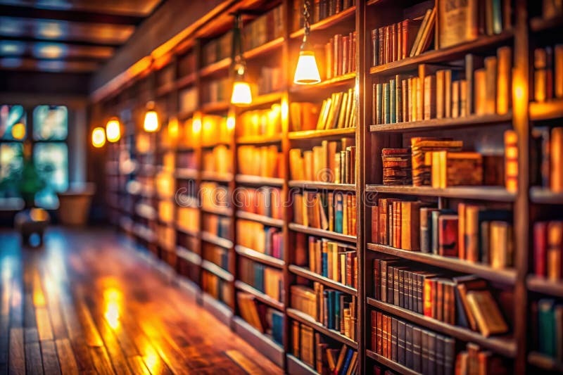 Enthralling Miniature Library Bookshelf a TiltShift Perspective on ...