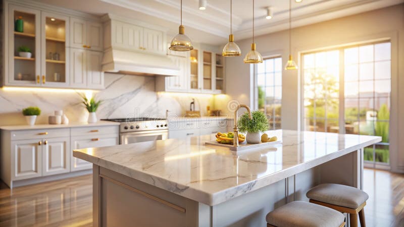 Enthralling Miniature Marble Kitchen Island a TiltShift Perspective on ...