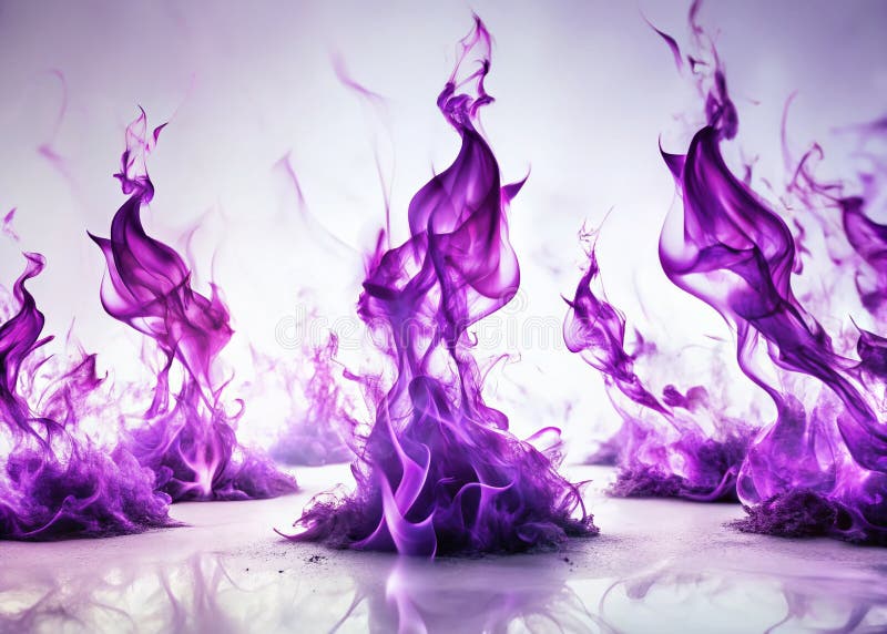 Enthralling Purple Abstract Flames a Surreal Visual Symphony for ...