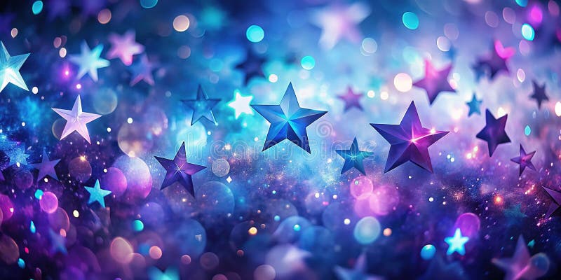 Enthralling Purple Pastel Galaxy Background with Soft Bokeh Starry ...