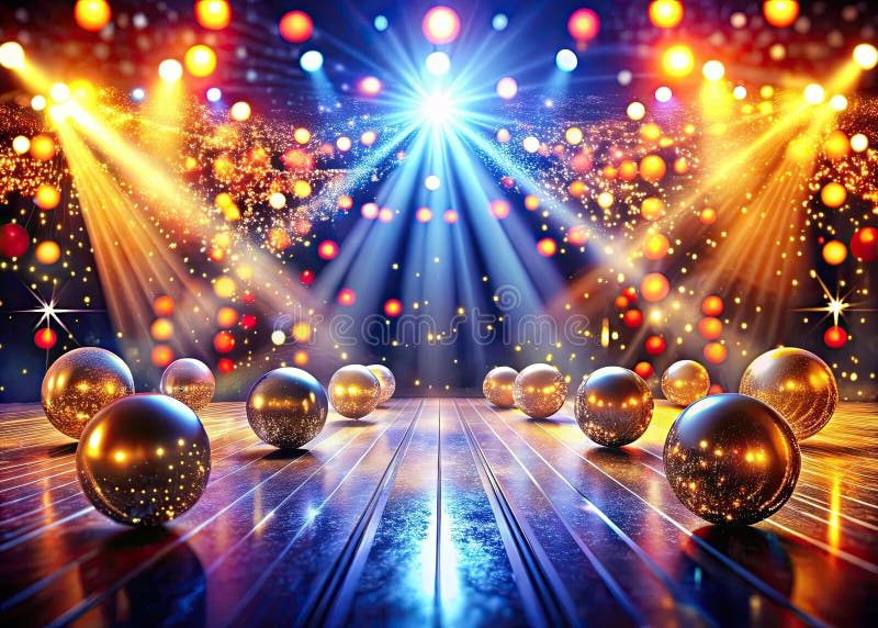 Enthralling Stage Setting Intense Lighting and Bokeh Craft a ...