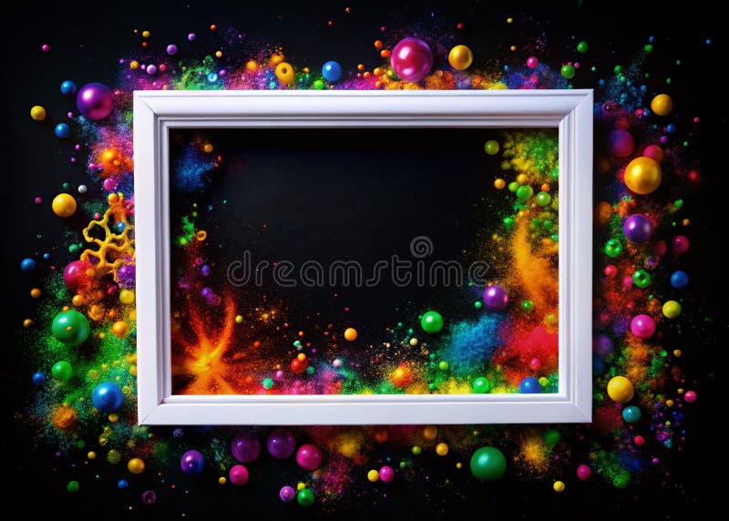 Enthralling StopMotion Animation a Surreal White Frame Against a Deep ...