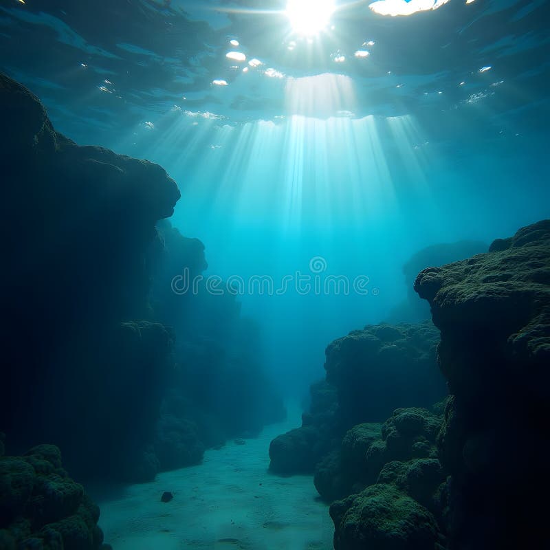 Enthralling Underwater World in HDR Spotlight Captivating Light and ...