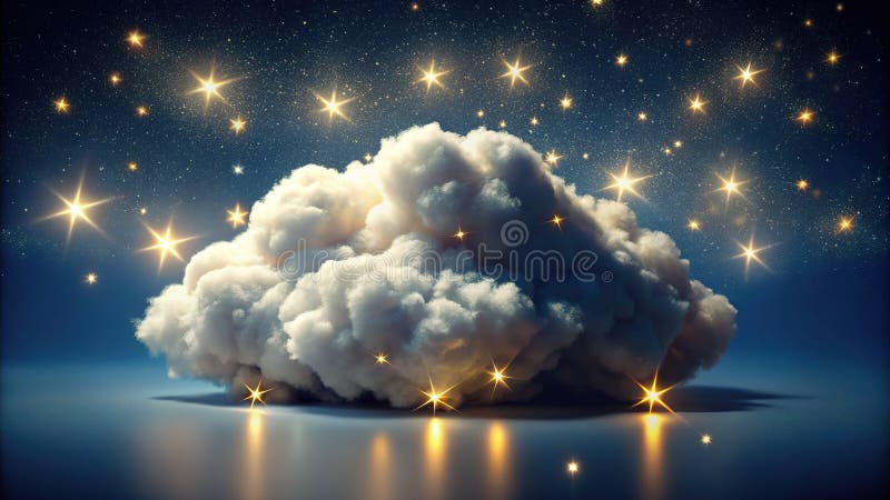 Enthralling Yellow Starry Cloud a Dreamy Celestial Fantasy Wallpaper ...