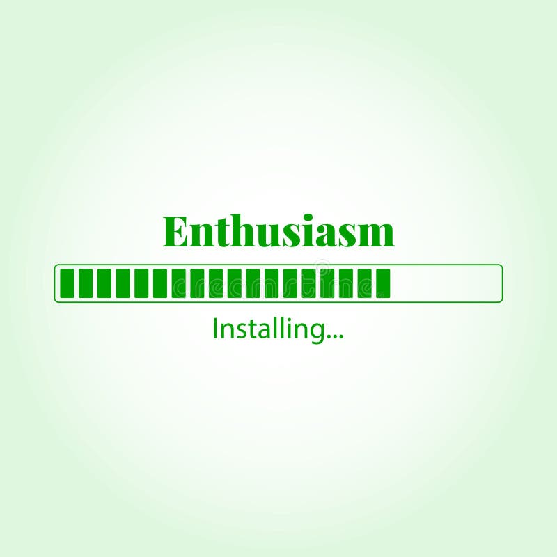 Enthusiasm Installing Vector Illustration Graphic Eps Stock ...