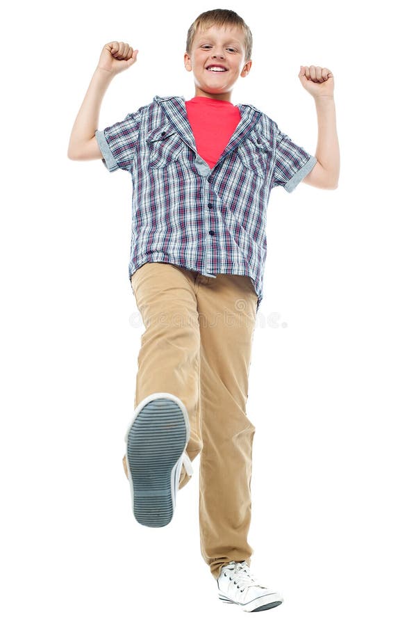 Successful Child Moving Up in School Grades Stock Image - Image of ...
