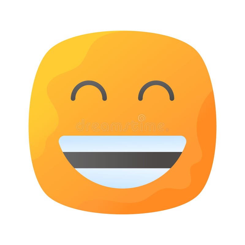 Enthusiastic Emoji Icon, Happy Face Vector Design Stock Vector ...