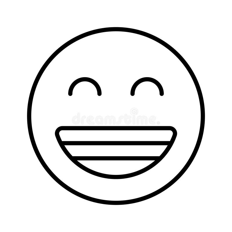 Enthusiastic Emoji Icon, Happy Face Vector Design Stock Vector ...