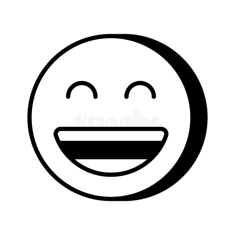 Enthusiastic Emoji Icon, Happy Face Vector Design Stock Vector ...