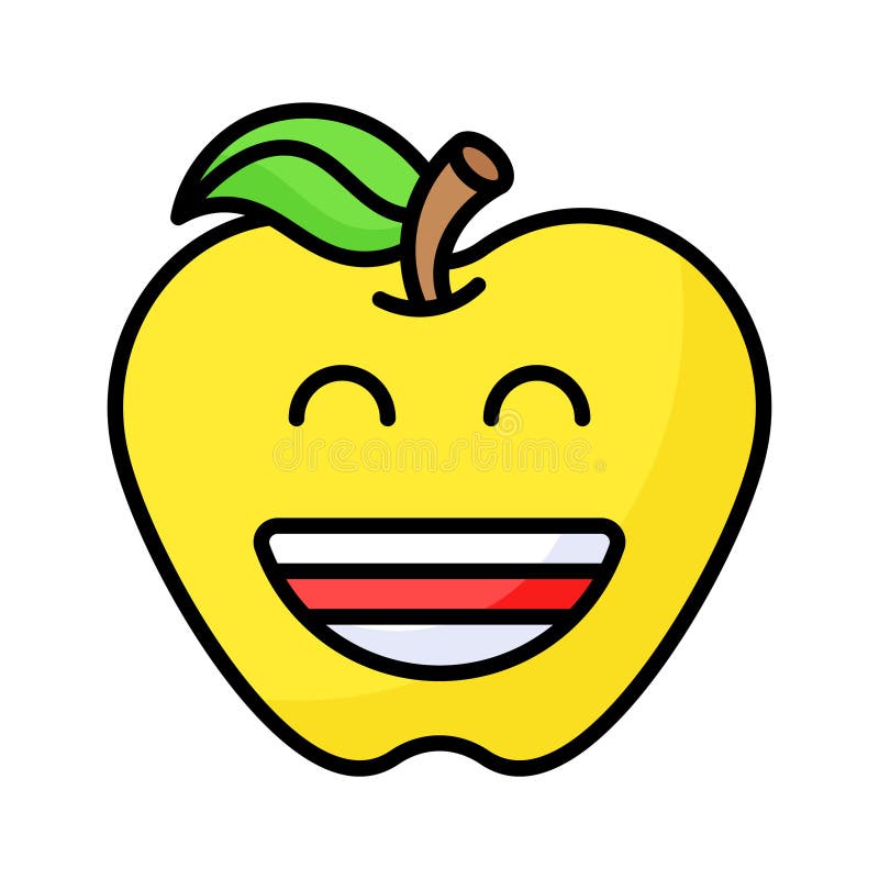 Enthusiastic Emoji Icon, Happy Face Vector Design Stock Vector ...