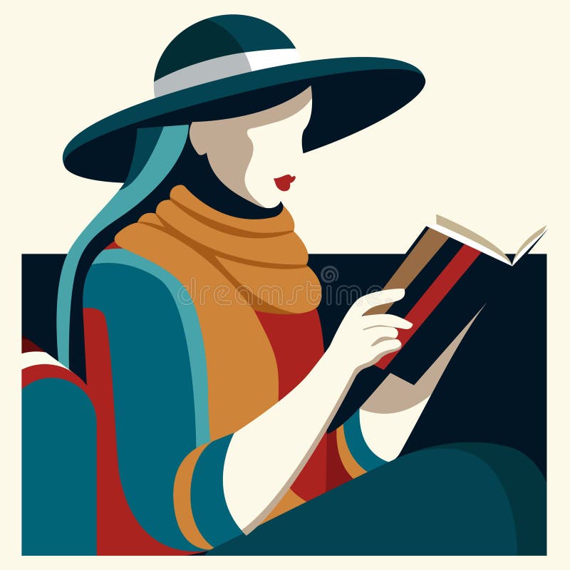 An enthusiastic reader stock vector. Illustration of reader - 307795052