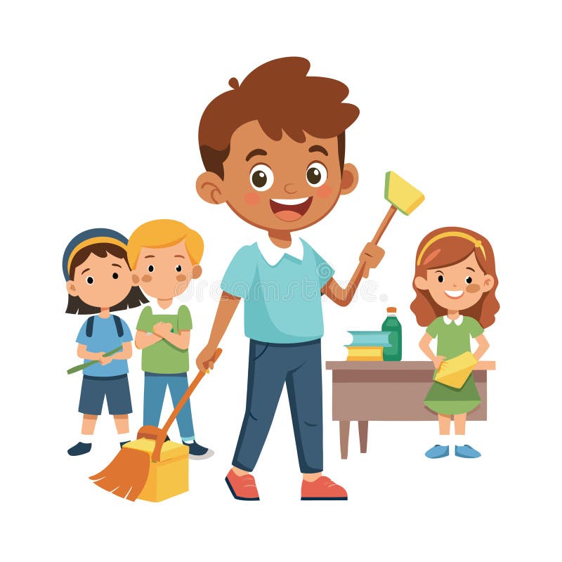 Classroom Cleaning Stock Illustrations – 400 Classroom Cleaning Stock ...