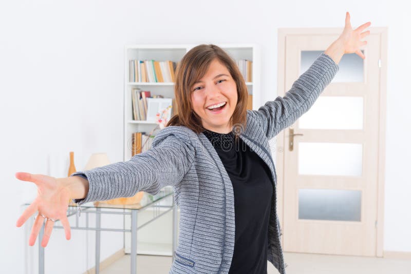 Deaf Woman Using Sign Language on the Smartphone Stock Image - Image of ...